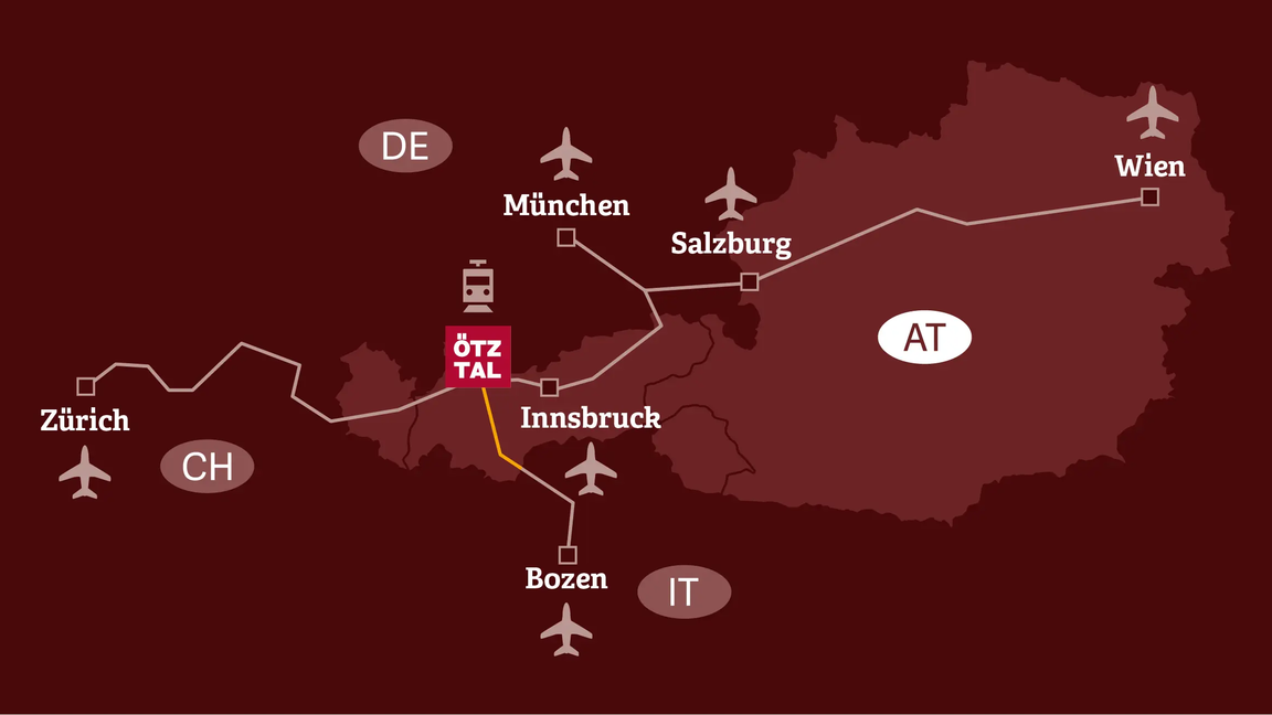 Ski area map, lifts & slopes in Hochoetz | Ötztal in Tirol, Austria ...