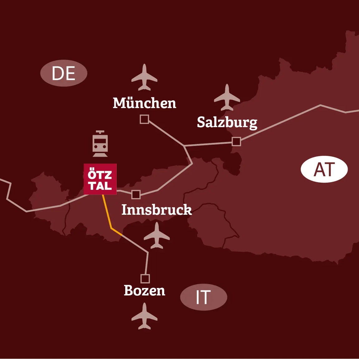 3D-Wanderkarte | Ötztal in Tirol, Österreich